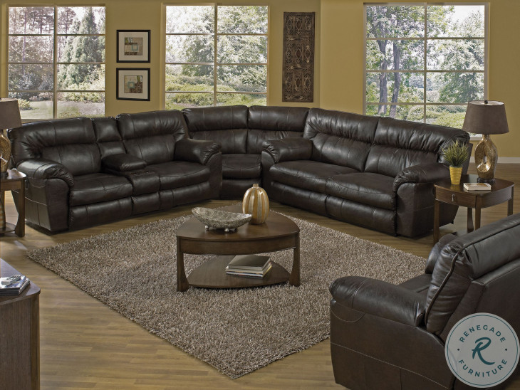 Nolan Godiva Power Reclining Sectional From Catnapper | Coleman Furniture