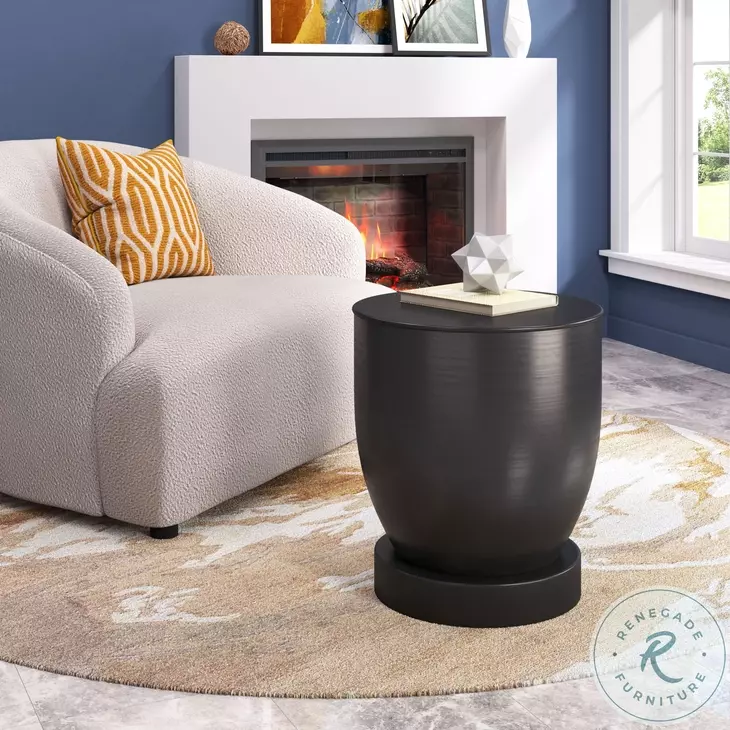 Baku Black Side Table From Zuo | Coleman Furniture