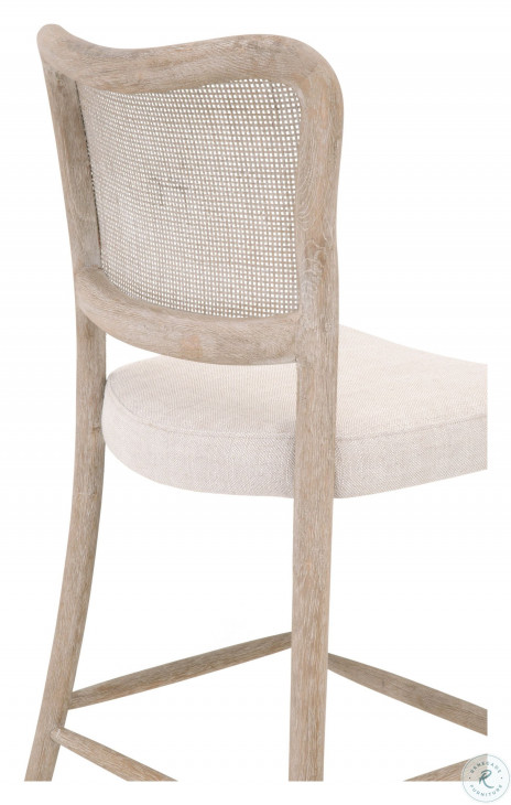 Cela Bisque And Natural Gray Oak Counter Height Stool From Essentials ...