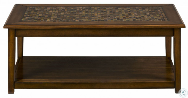 Baroque Brown Mosaic Tile Inlay Cocktail Table from Jofran | Coleman ...