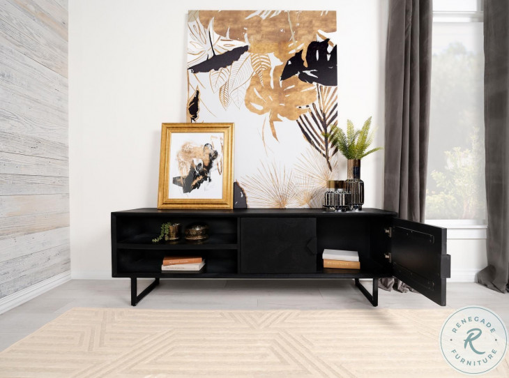 Marsden Charcoal Black 70" TV Stand From Coaster Furniture | Coleman ...