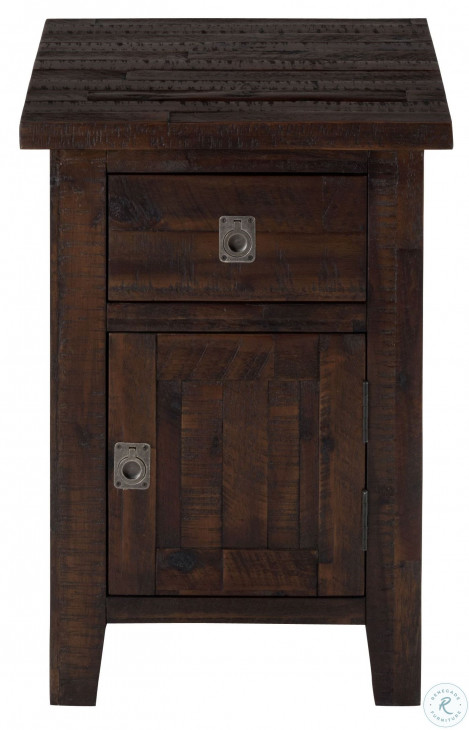Kona Grove Rustic Chocolate Cabinet Chairside Table from Jofran ...