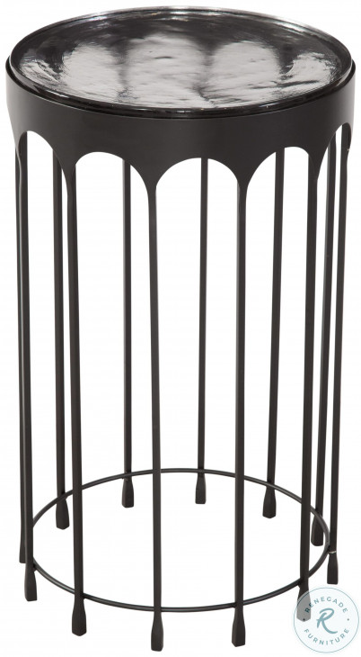 Hartley Matte Black Accent Table From Bassett Mirror | Coleman Furniture