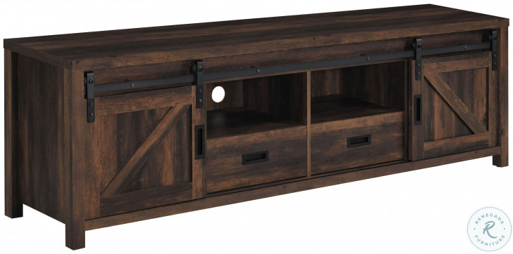 736273 Dark Pine TV Console From Coaster | Home Gallery Stores
