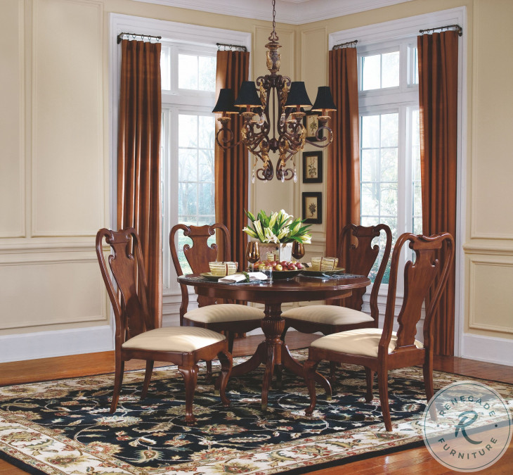 Queen anne cherry dining room chairs store