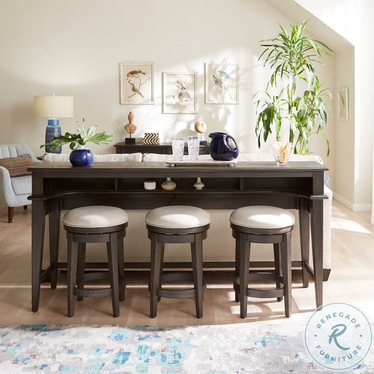 Mill Creek Peppercorn Console Bar Table Set from Liberty Furniture ...