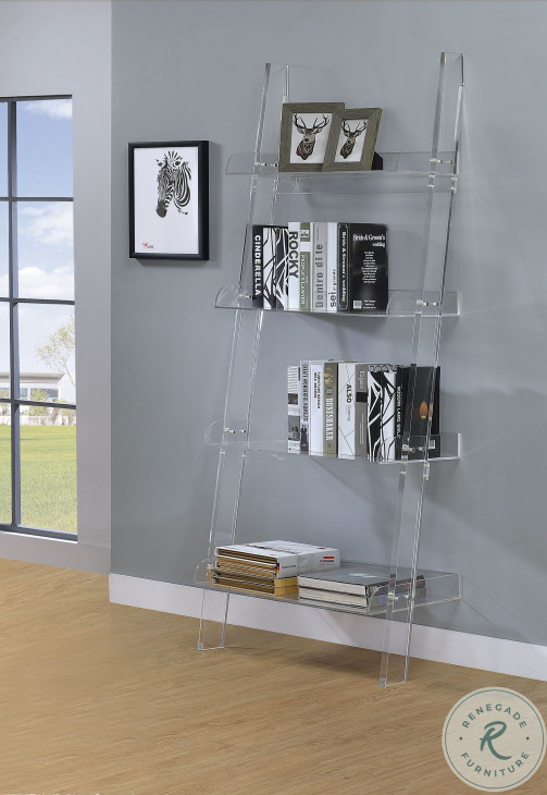 Amaturo Clear Acrylic Bookcase from Coaster | Coleman Furniture