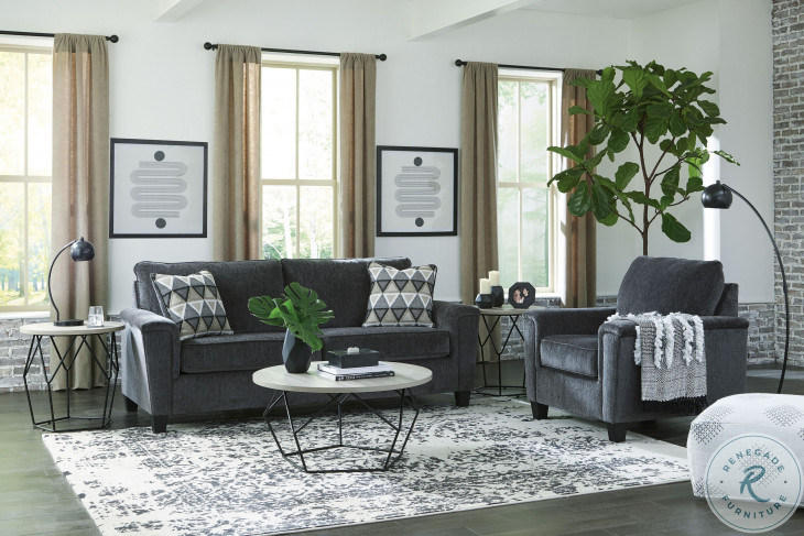 Abinger Smoke Queen Sofa Sleeper from Ashley | Coleman Furniture