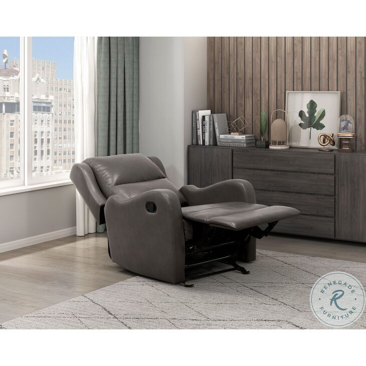 Durant Gray Glider Recliner From Homelegance | Coleman Furniture