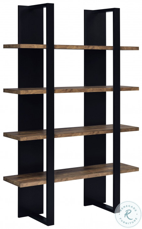 882036 Black And Aged Walnut Bookcase From Coaster Furniture | Coleman ...