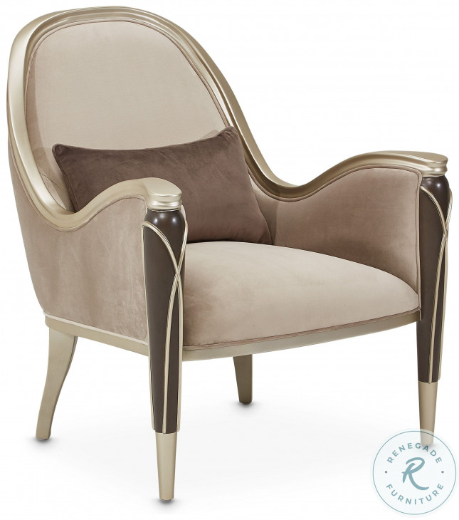 Villa Cherie Porcini Accent Chair From Aico | Coleman Furniture