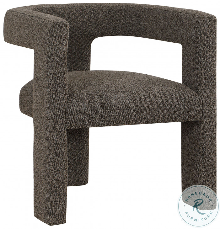 Petra Chocolate Brown Boucle Accent Chair From Coaster Furniture ...