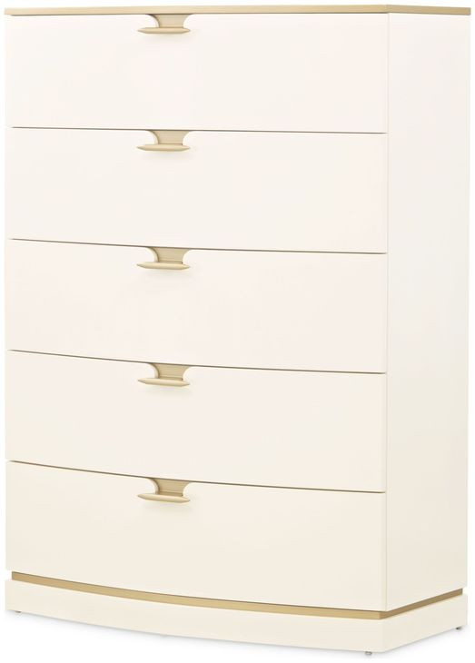 La Terrazza Creamy Pearl 5 Drawer Chest from Michael Amini | Coleman ...