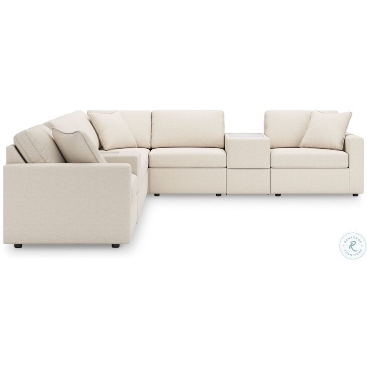 Modmax Oyster Performance Fabric Modular Sectional From Ashley ...