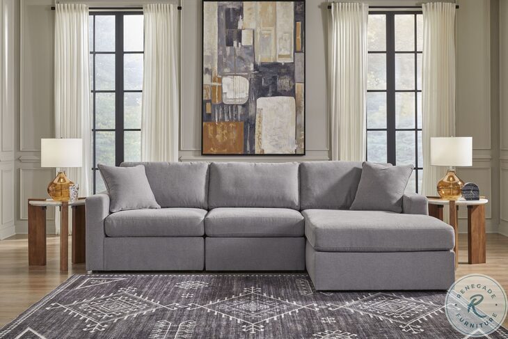 Modmax Granite Performance Fabric Modular Sectional From Ashley ...