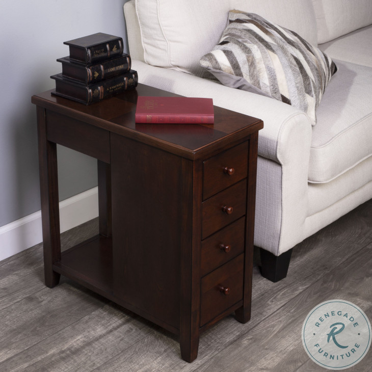 Kelton Cherry 4 Drawer Chairside Chest from Butler | Coleman Furniture