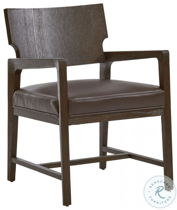 Park City Chestnut Brown Leather Highland Dining Chair From Barclay ...