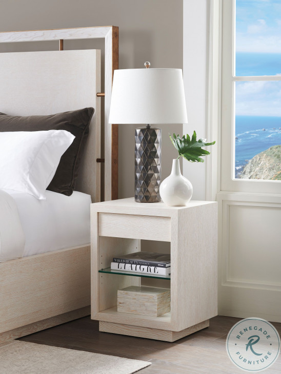 Carmel Winter White Country Club Night Table From Barclay Butera ...