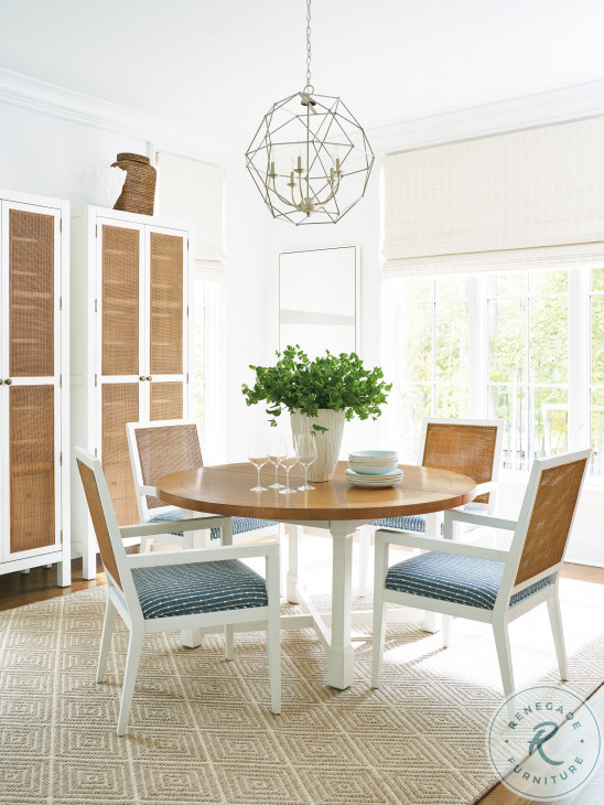 Laguna Linen White And Light Nutmeg Surf Storage Cabinet by Barclay ...