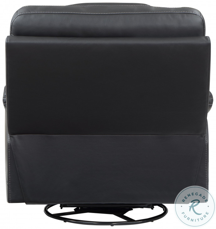 Fabian Two Tone Gray Double Reclining Center Drop Down Living Room Set ...