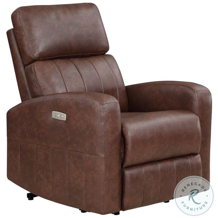 Wheaton Brown Power Lift Chair From Homelegance | Coleman Furniture