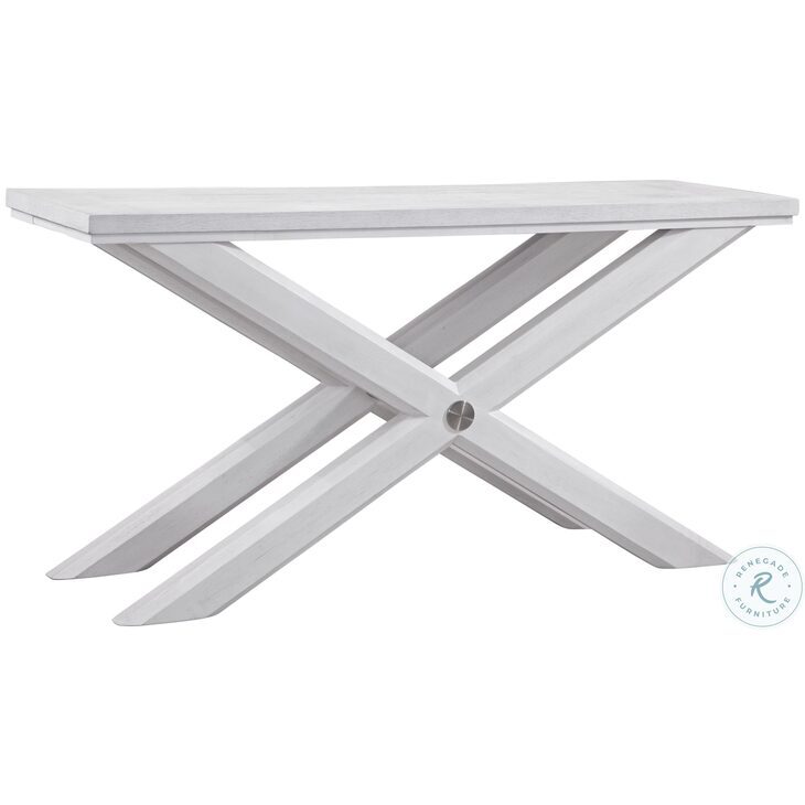 Nadine Bright White Console Table From Bassett Mirror | Coleman Furniture