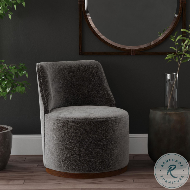 Burke Charcoal Accent Chair From Bassett Mirror | Coleman Furniture