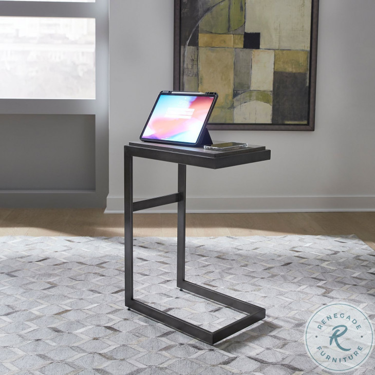 Modern View Gauntlet Gray Laptop Table From Liberty Furniture | Coleman ...