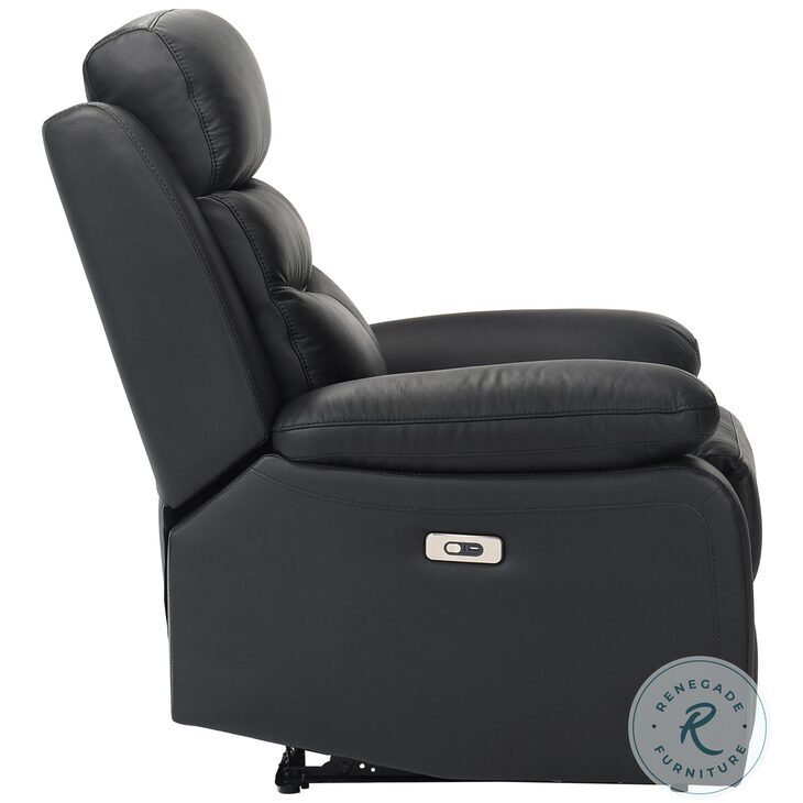 Hancock Black Double Power Reclining Living Room Set from Homelegance ...