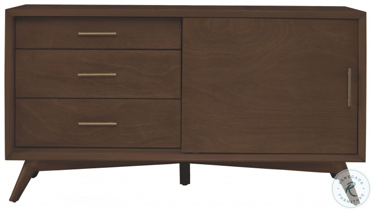Flynn Walnut Small TV Console From Alpine | Coleman Furniture