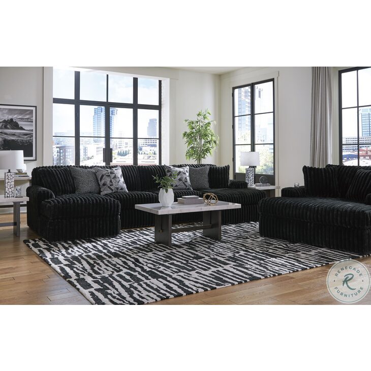 Midnight Madness Onyx Oversized Chaise From Ashley Furniture | Coleman ...