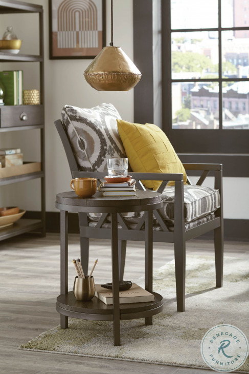 Baja II Cocoa Round End Table from Hammary | Coleman Furniture
