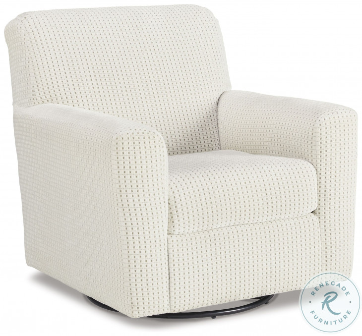 Herstow Ivory Swivel Glider Accent Chair From Ashley Furniture ...