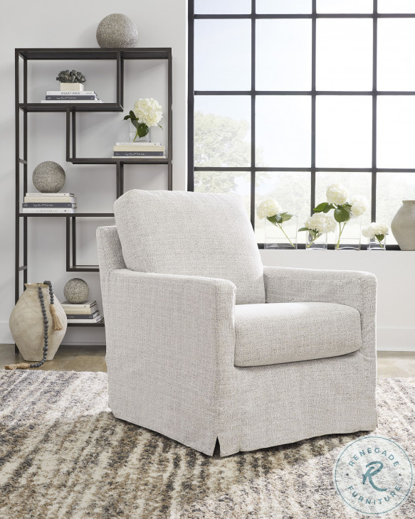 Nenana Next Gen Nuvella Stone Swivel Glider Accent Chair From Ashley ...
