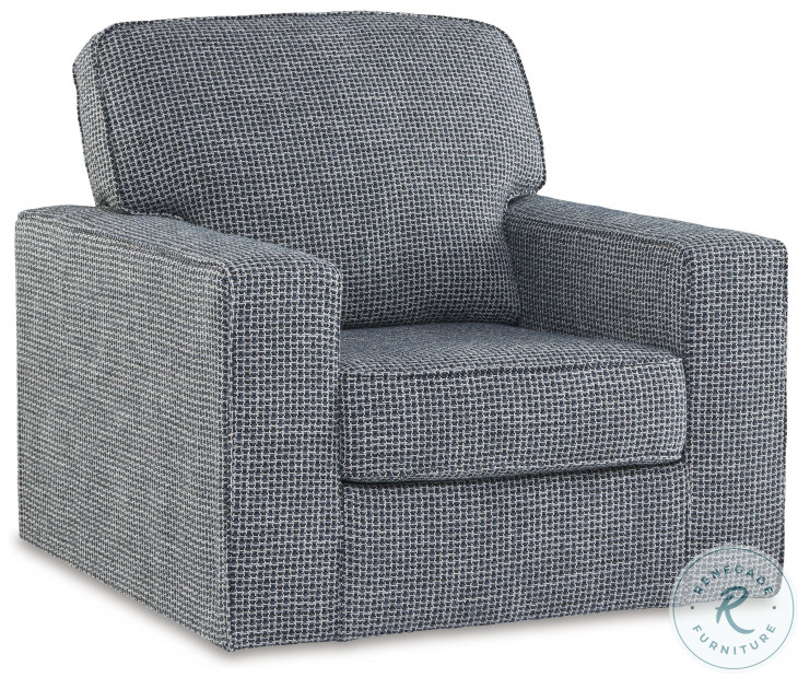 Olwenburg Denim Swivel Accent Chair From Ashley Furniture | Coleman ...