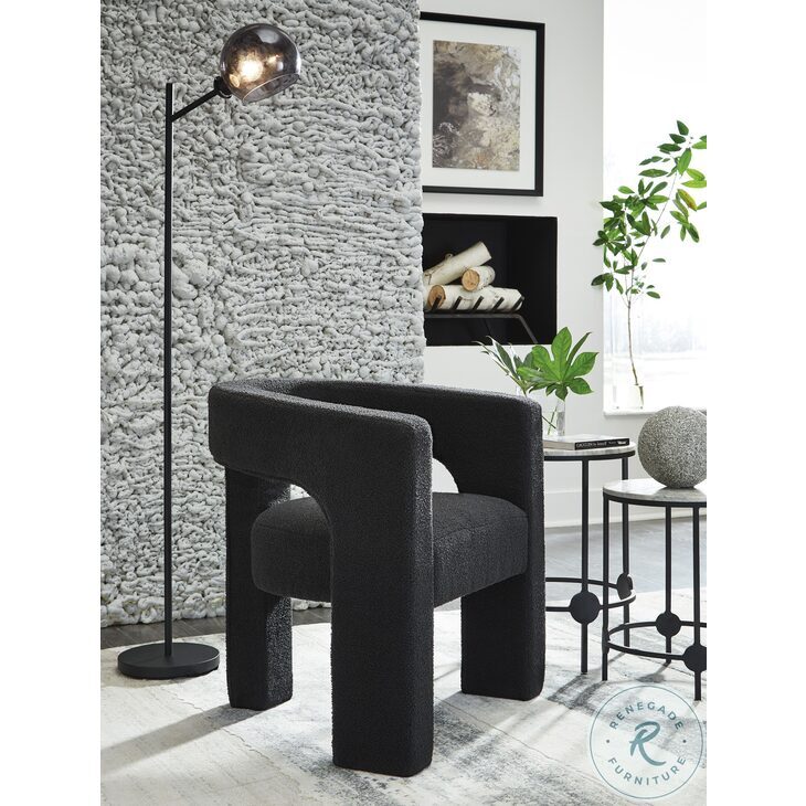Landick Ebony Accent Chair From Ashley Furniture | Coleman Furniture