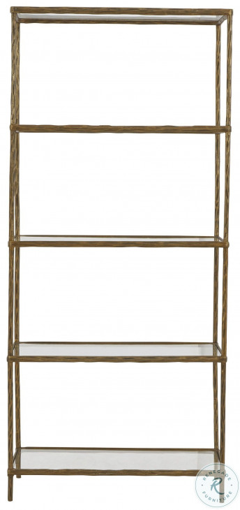Ryandale Antique Brass Bookcase From Ashley Furniture | Coleman Furniture