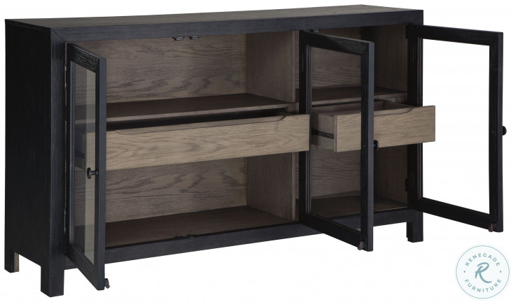 Lenston Black And Gray Short Accent Cabinet From Ashley Furniture ...