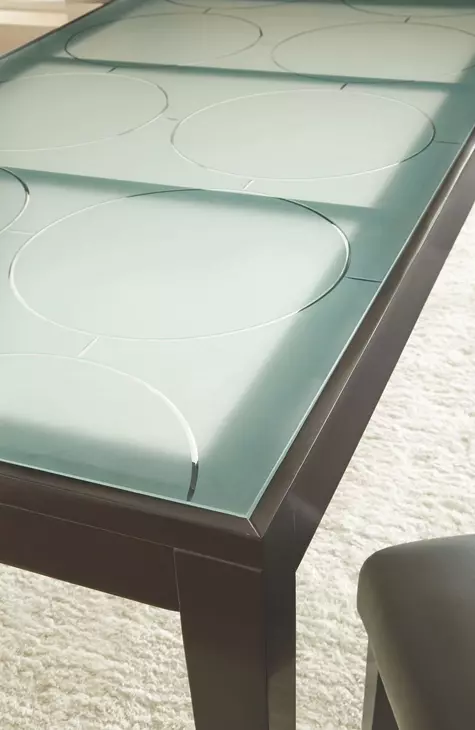 Arden Glass Top Rectangular Leg Dining Table from Steve Silver (AD400T ...