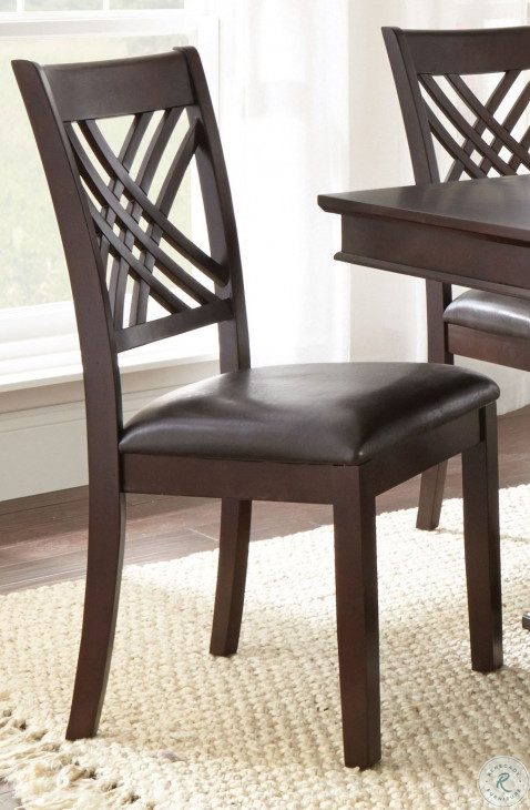 Adrian Dark Brown Side Chair Set of 2 from Steve Silver | Coleman Furniture