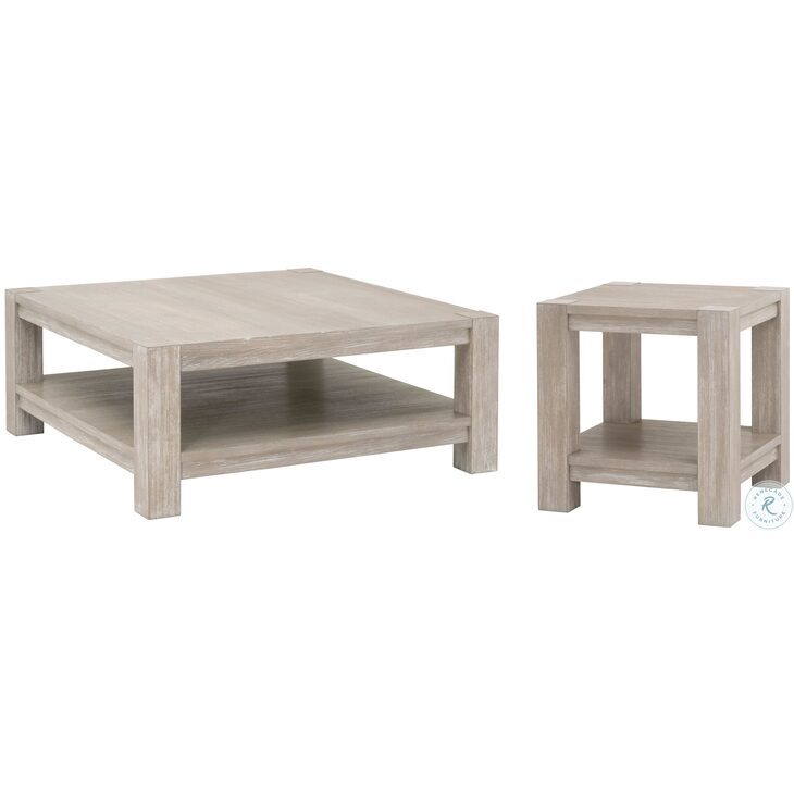 Adler Natural Gray Square Occasional Table Set from Essentials for ...
