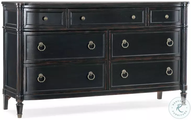 Charleston Black Cherry 7 Drawer Dresser From Hooker Coleman Furniture