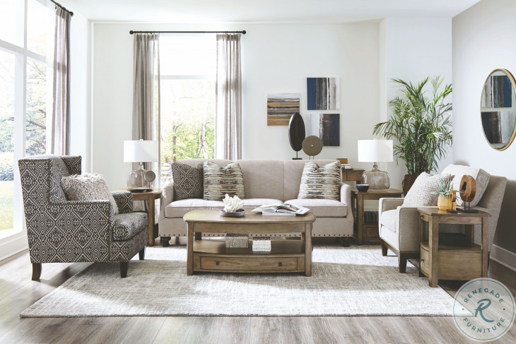 Primo III Light Stain Chairside Table | HomeGalleryStores.com | 066-916