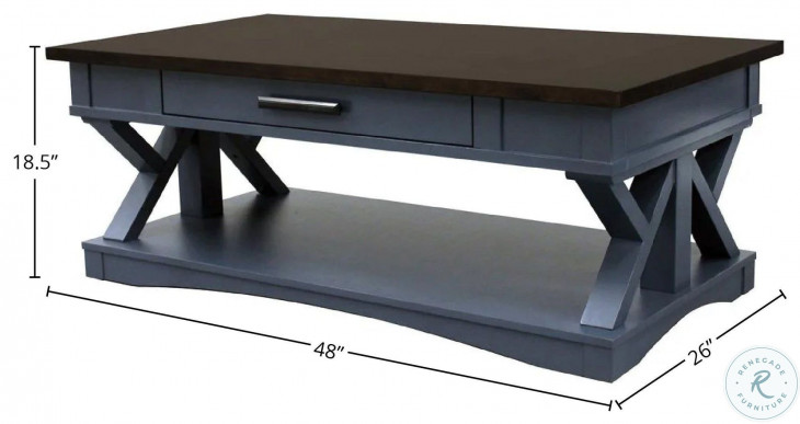 Americana Modern Denim Cocktail Table from Parker House | Coleman Furniture