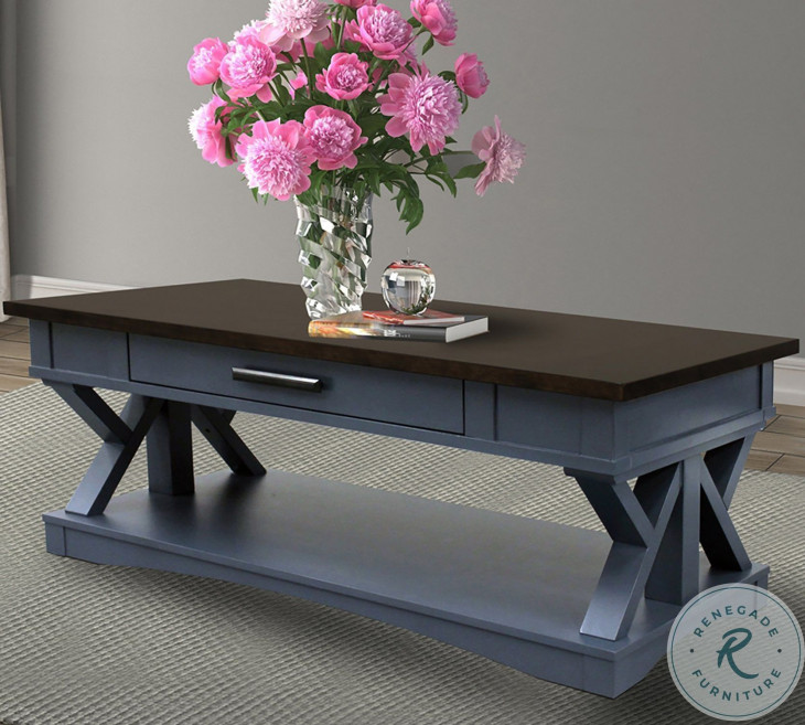 Americana Modern Denim Occasional Table Set from Parker House | Coleman ...