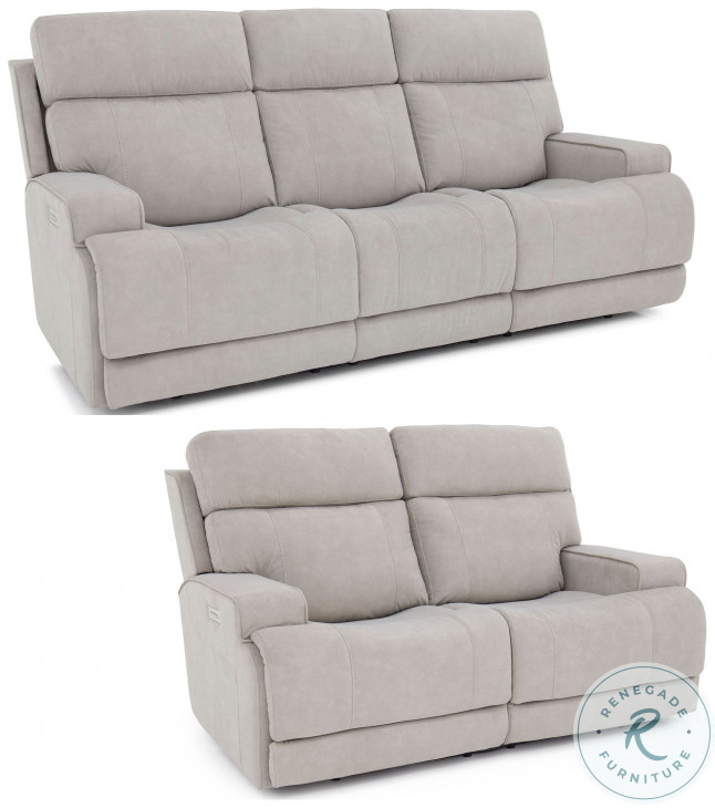 Ashbee Arula Dove Zero Gravity Power Reclining Living Room Set with ...