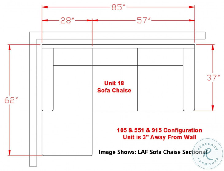 Greaves Stone LAF Sofa Chaise Sectional From Ashley Furniture | Coleman ...