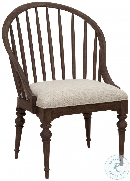 Revival Row Chimney Smoke Spindle Back Arm Chair From Pulaski | Coleman ...