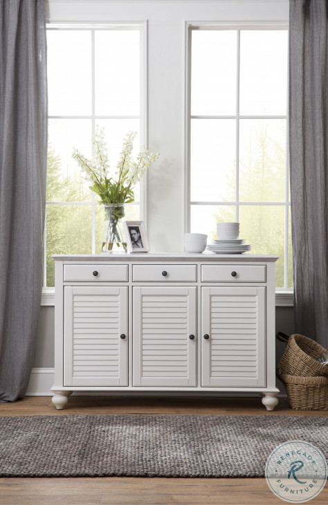 Hampton Chalk and White Seaside Buffet from John Thomas | Coleman Furniture