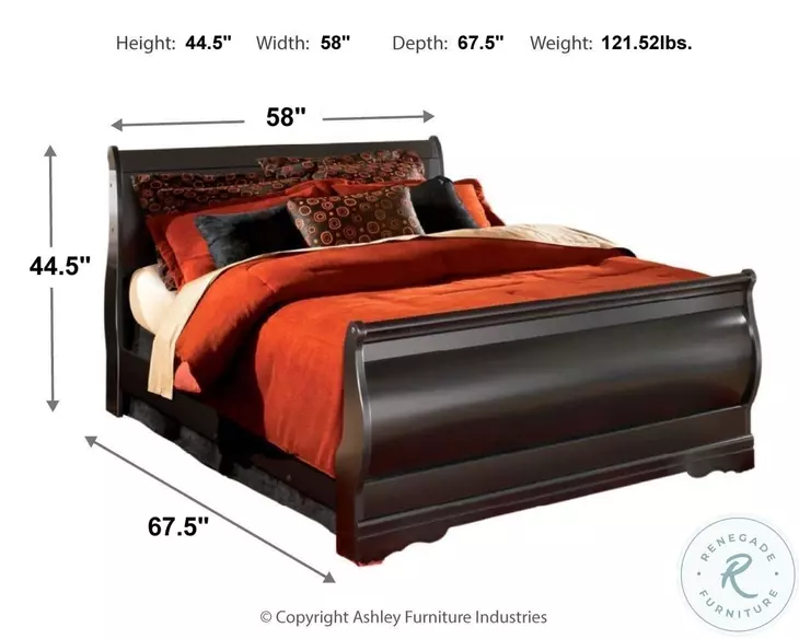 sleigh bed dimensions